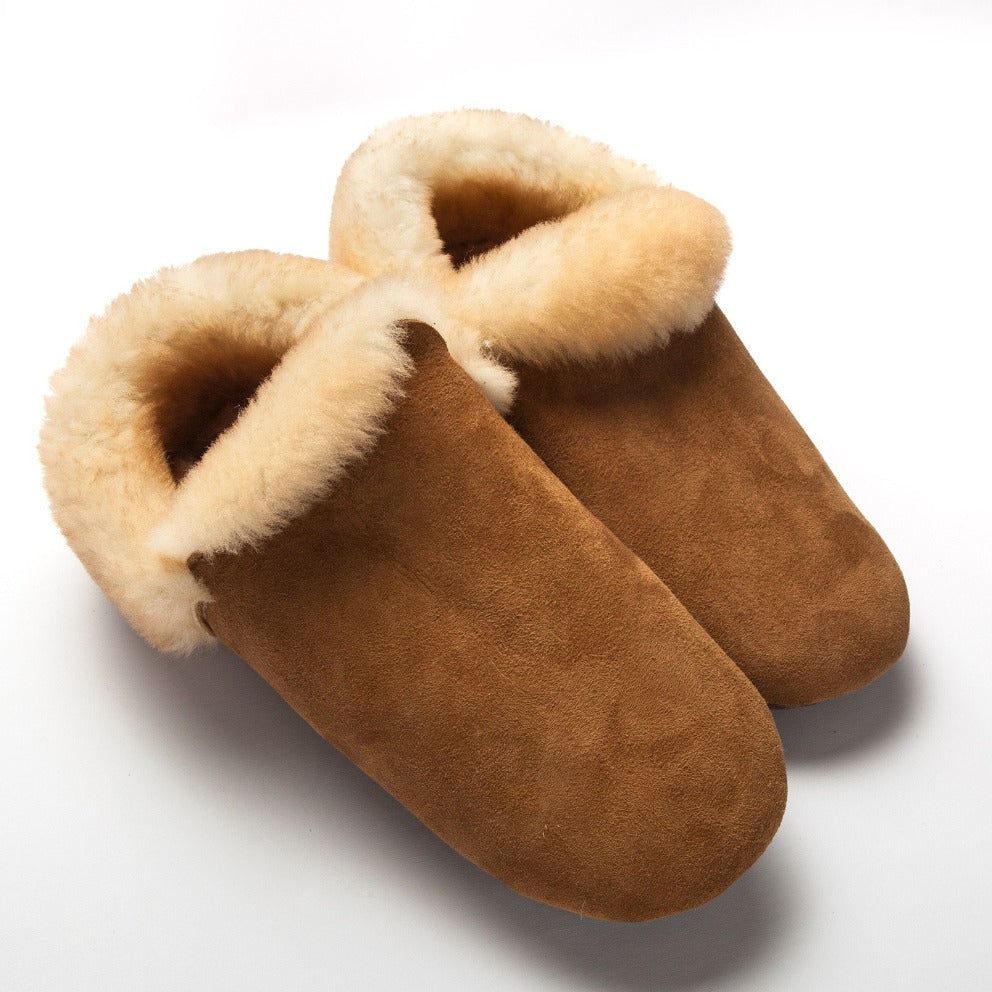 Home Shop Health & Wellness Sheepskin Pancake Slipper